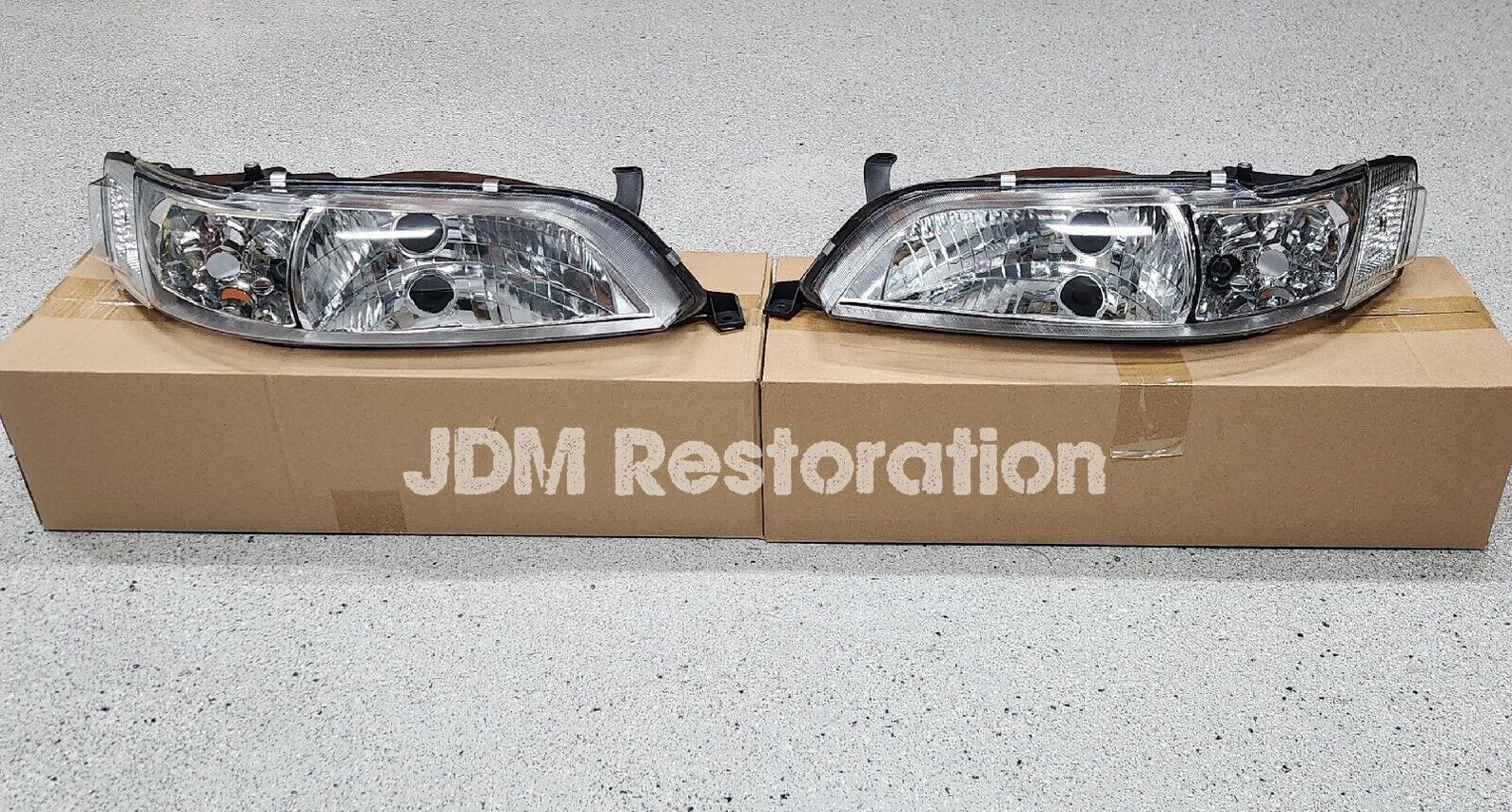 Toyota Jzx90 Mark 2 Clear Headlight Set Jzx91 Sx90 Gx90 Lx90 Brand New ...