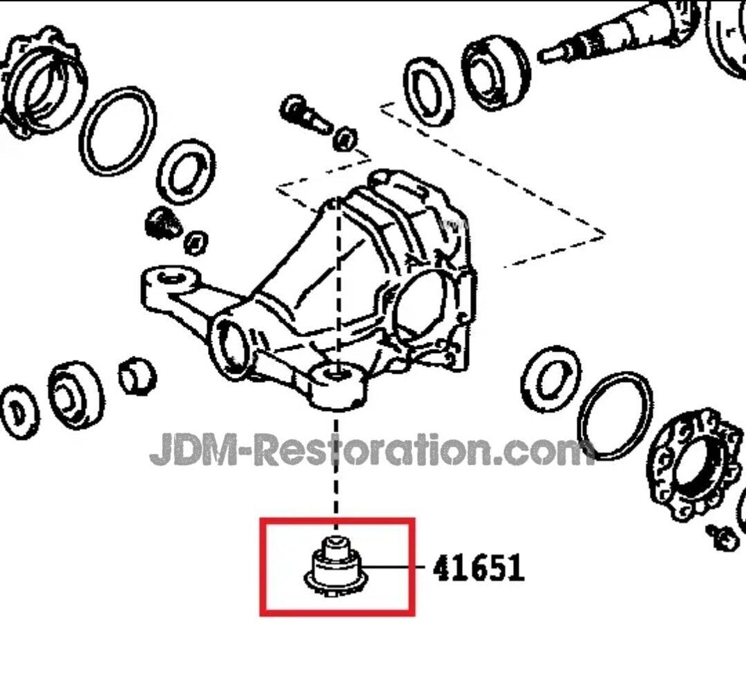 Toyota Supra Jza80 / Jzz30 Front Diff Bush Genuine OEM — JDM Restoration