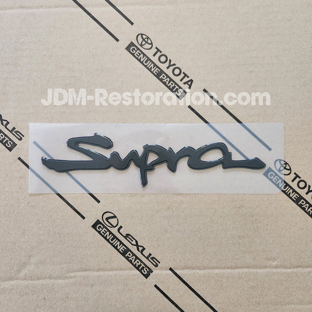Genuine OEM "Supra" Rear Gel Badge JZA80 Toyota Supra — JDM Restoration