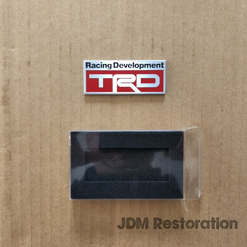 Trd Emblem B Red Type Strut Bar Emblem — JDM Restoration