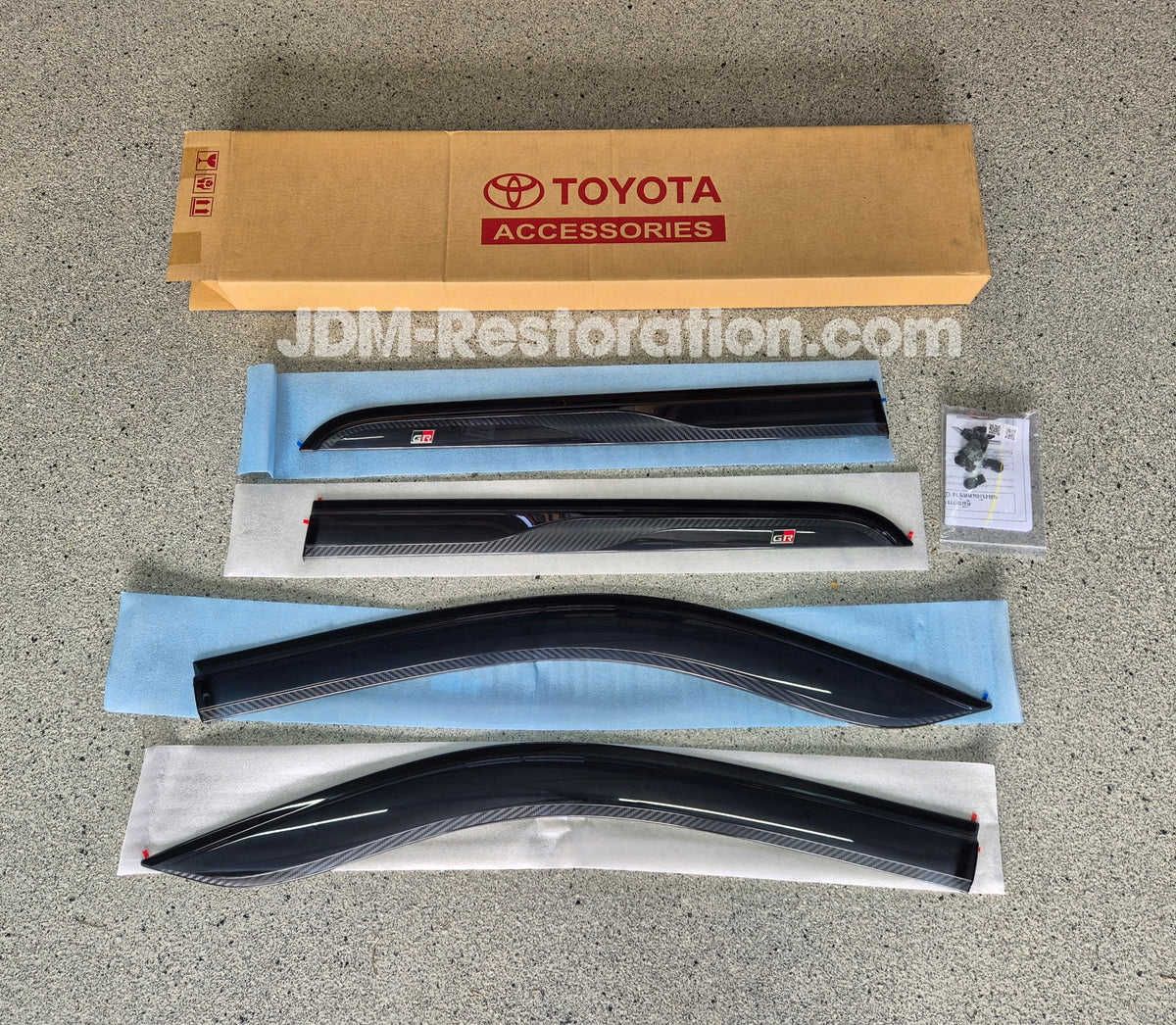 Toyota Hilux GR SPORT Sun Visor Weather Shields PC162-0K00X Genuine OE ...
